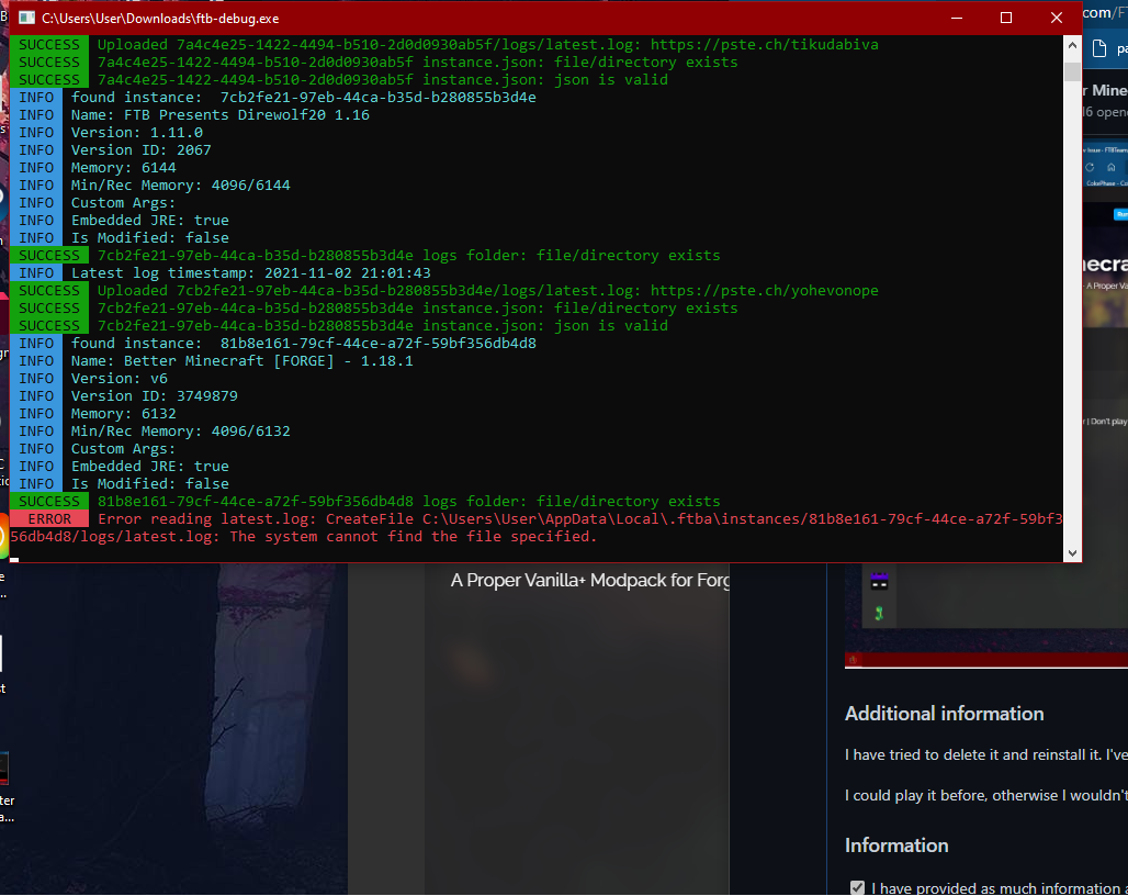 [Bug]: Better Minecraft won't start · Issue #521 · FTBTeam/FTB-App · GitHub