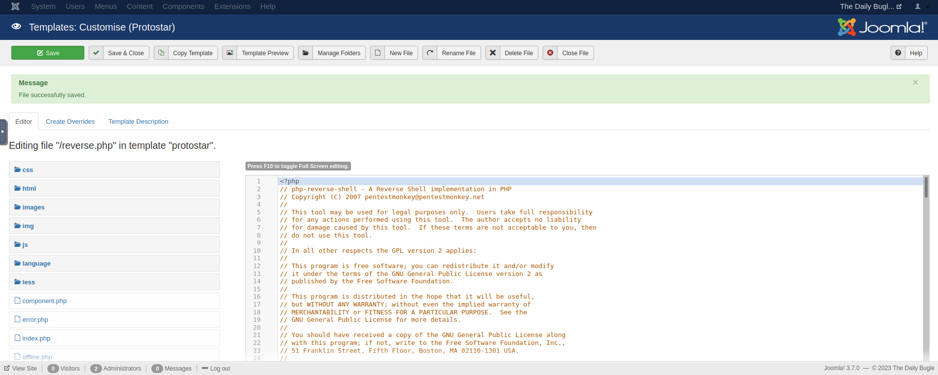 GitHub - Waxweasle/TryHackMe-Daily-Bugle-Walkthrough-2-ways-