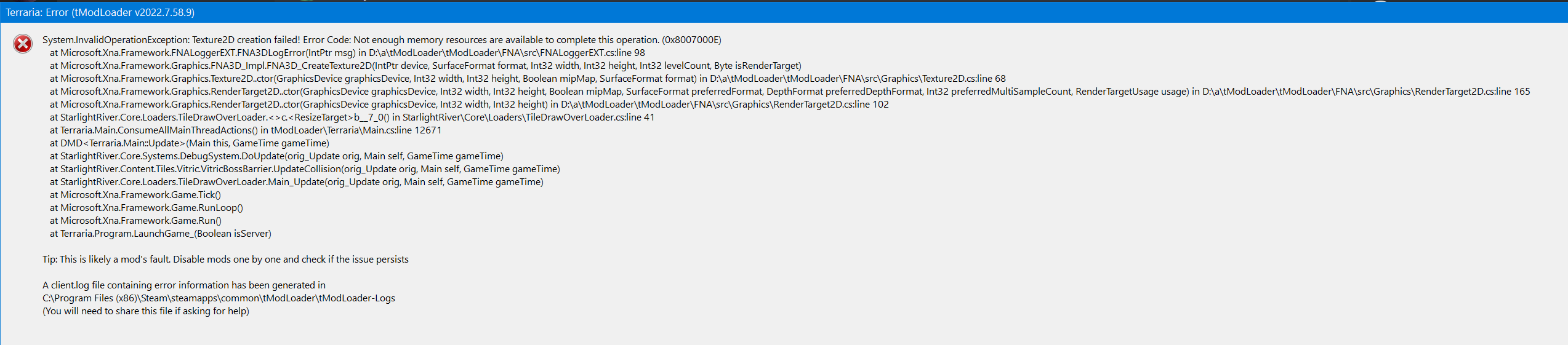 [Bug] Game crashes when opening map after beating Glassweaver gauntlet · Issue #249 ...