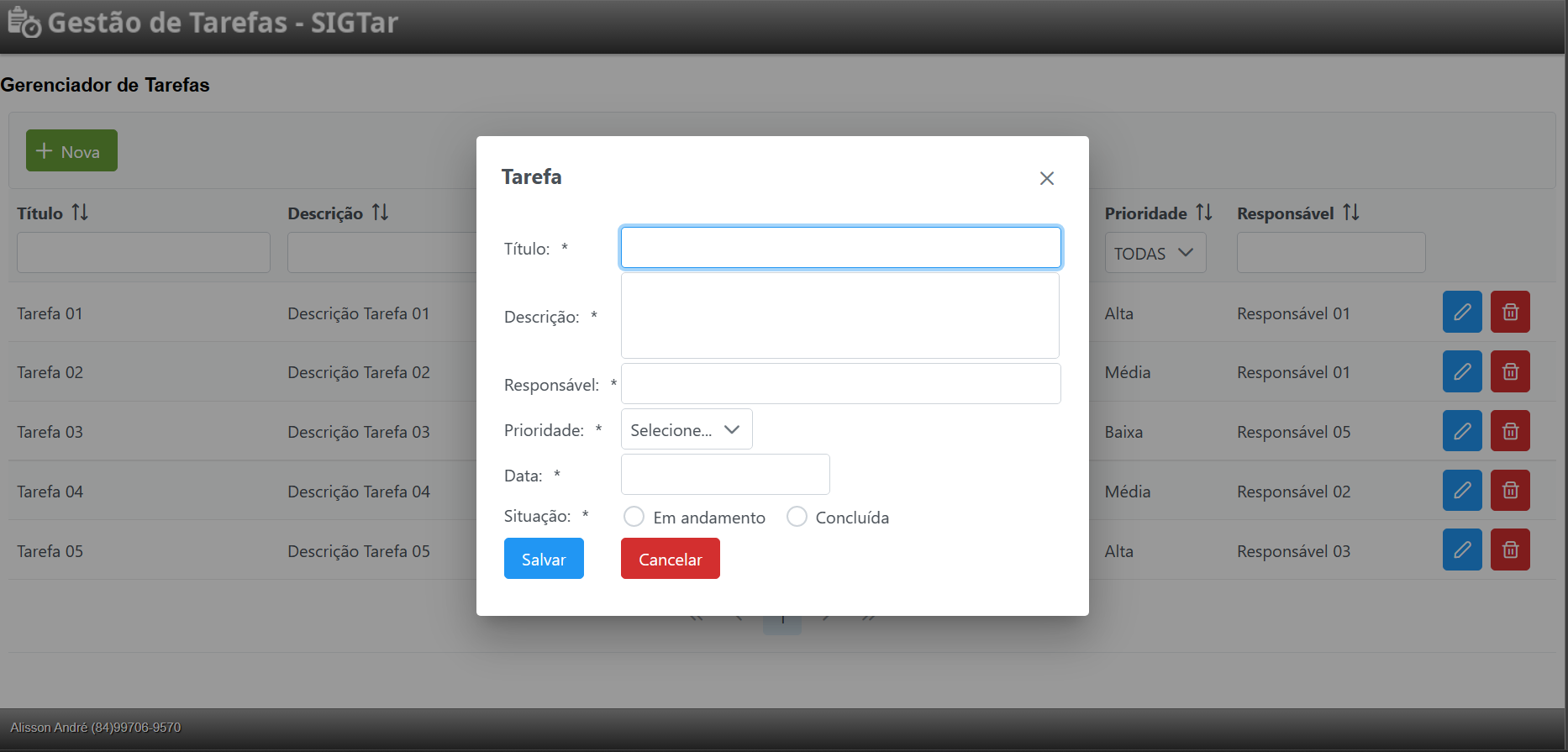 GitHub - Alisson-Andre/sistema-gestao-tarefas