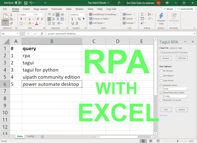 MS Excel Add-in v3 Release - RPA data and parameters with Microsoft Excel - done · Issue #958 ...