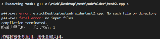 The tasks in tasks.json cannot be executed when set git-bash as integrated terminal. · Issue ...