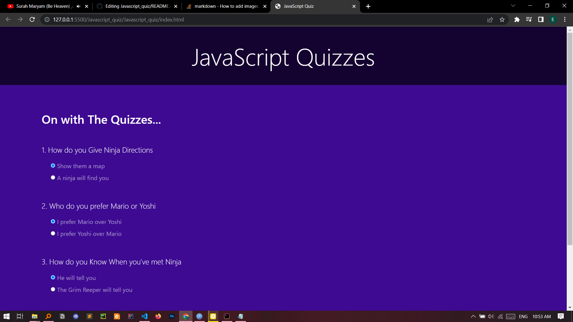 Github Pinocchio Life Likejavascriptquiz