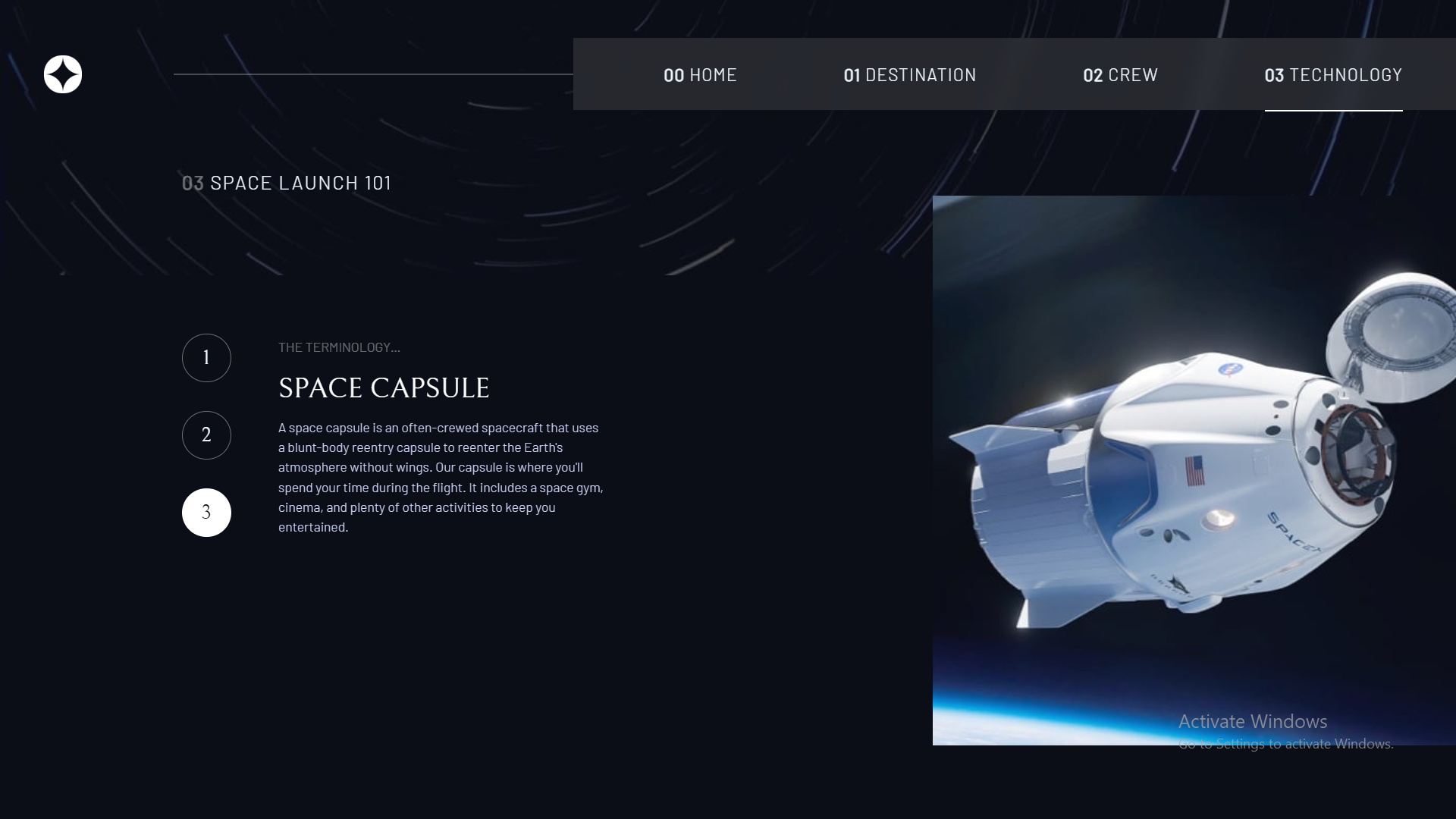 GitHub - pinocchio-life-like/space_tourism_website