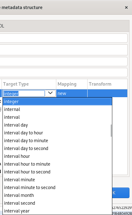 Export to other db. Search feature in Configure metadata structure ...