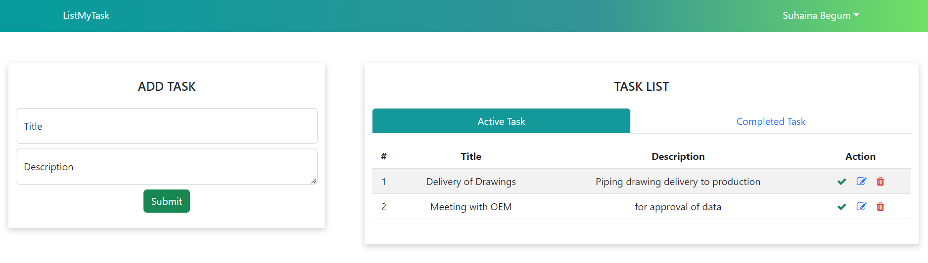 GitHub - SuhainaRiyas/listmytasks