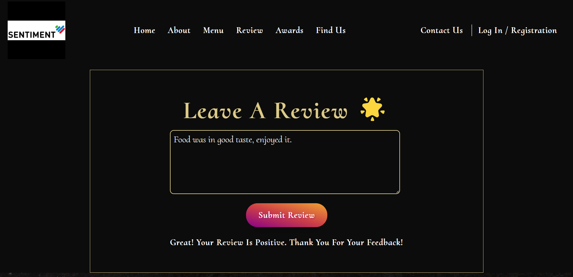 GitHub - Wise-Wizard/Sentiment-Palate
