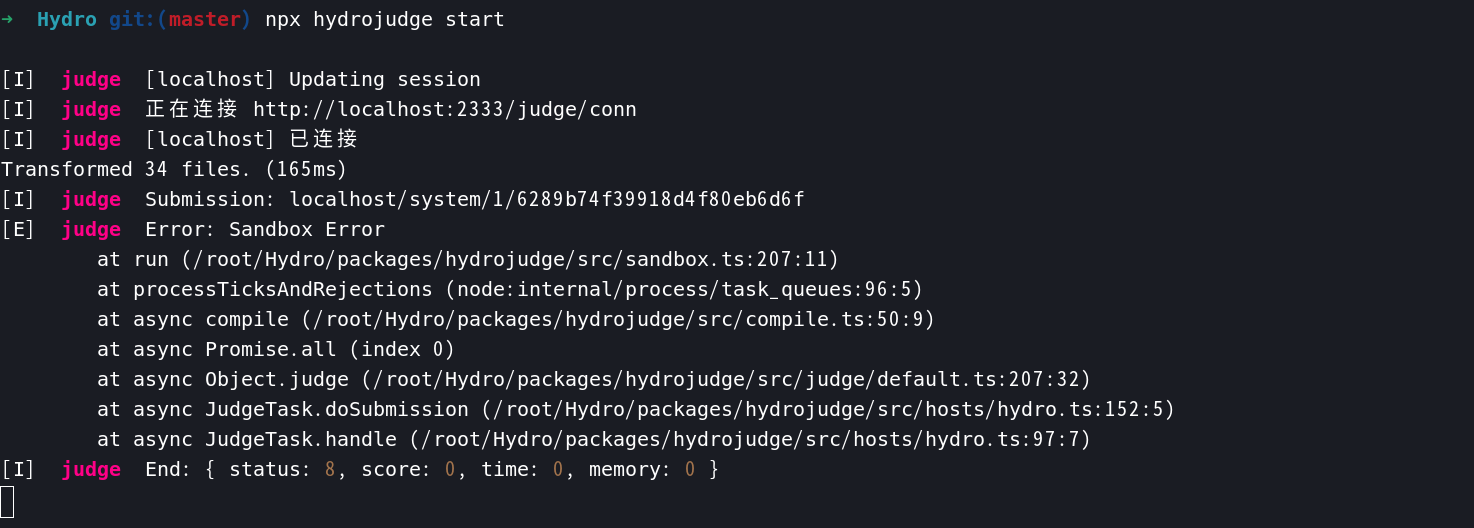 System Error，判题错误 · Issue #363 · hydro-dev/Hydro · GitHub