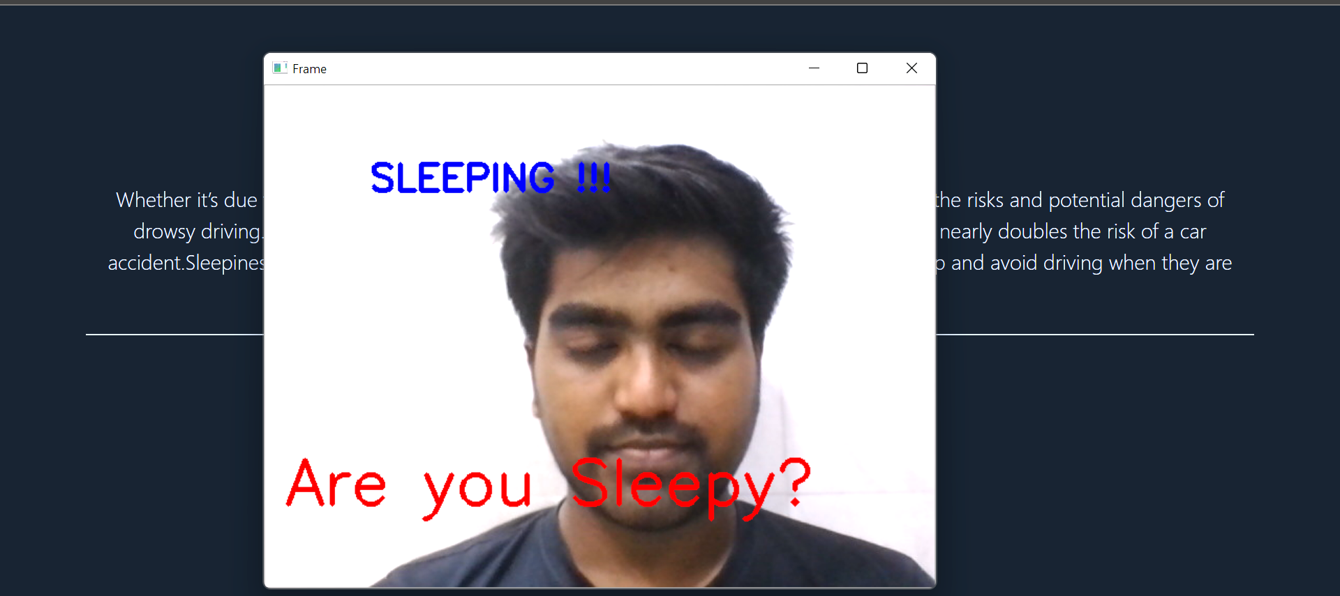 GitHub - gauru02/driver-drowsiness