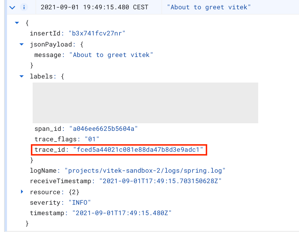 Traces are not connected with logs · Issue #120 · GoogleCloudPlatform/opentelemetry-operations ...