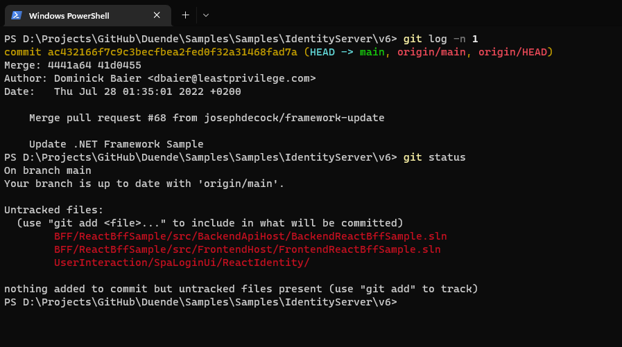 The BFF sample does not work as is. · Issue #70 · DuendeSoftware/Samples · GitHub