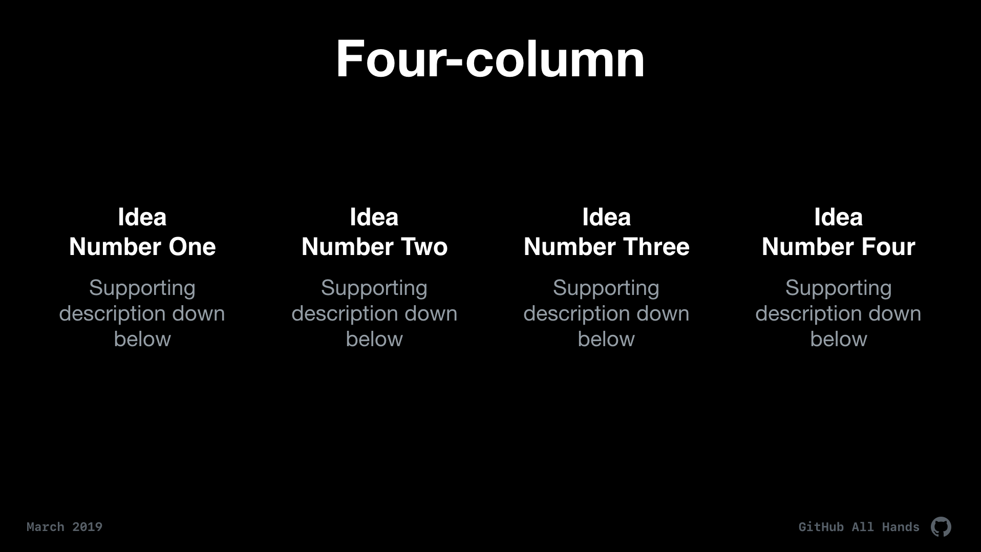 4-box layout for slides · Issue #11 · primer/presentations · GitHub