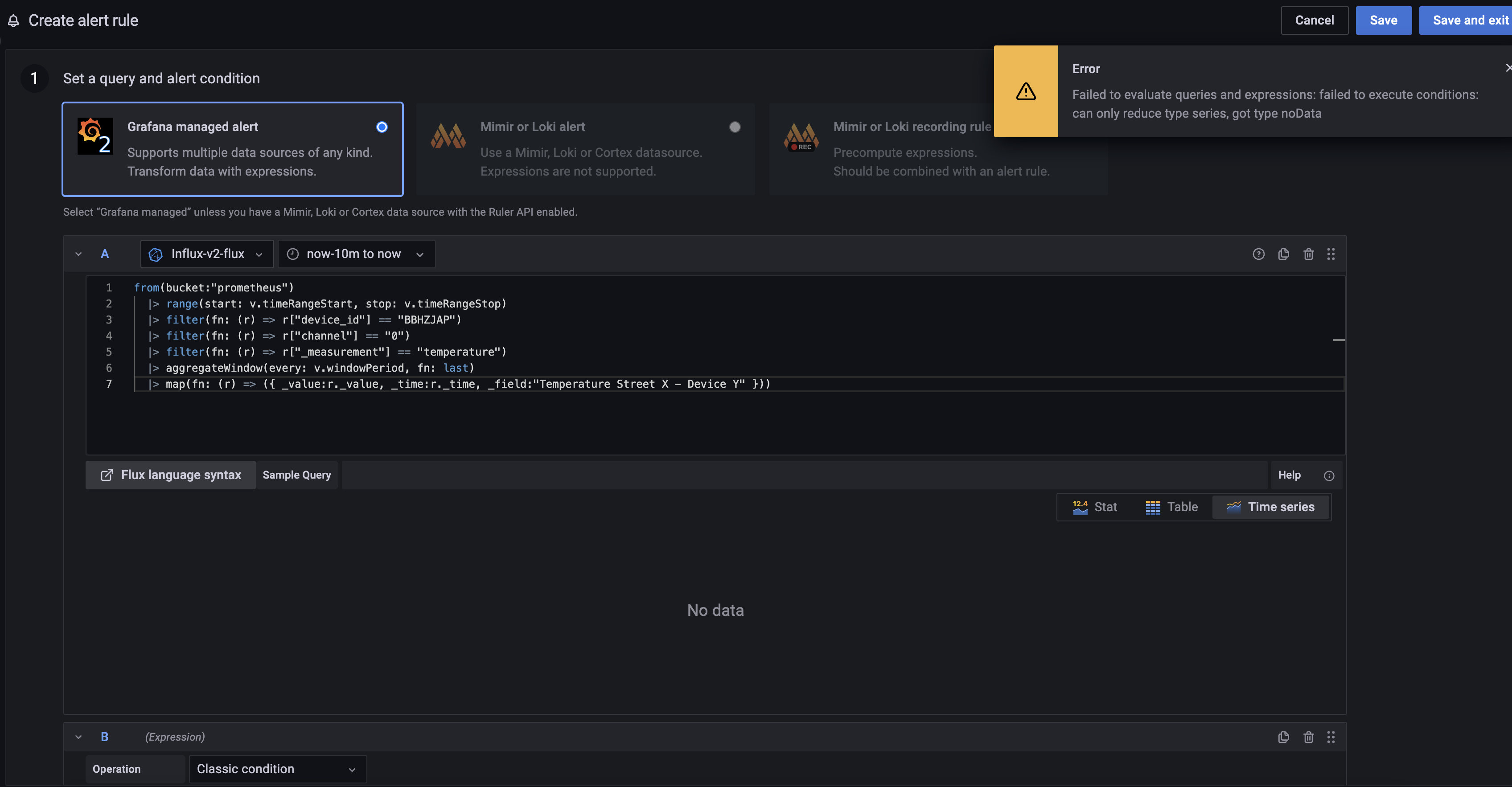 Grafana 9.1.4 NoData reduce problem · Issue #55085 · grafana/grafana · GitHub