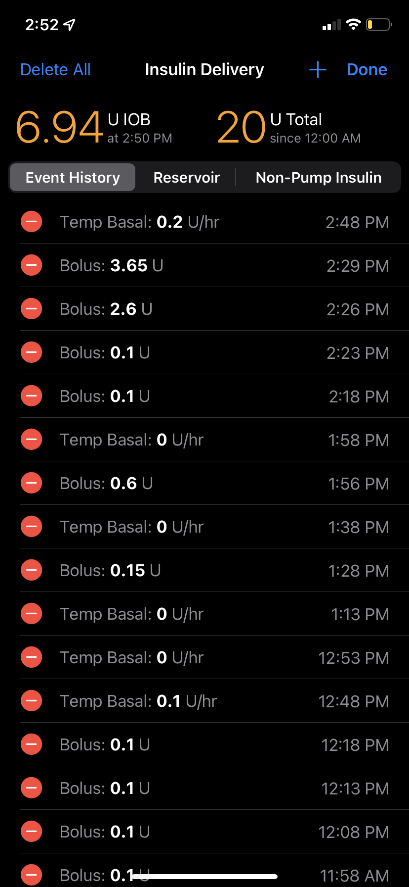 Deleting Insulin Events Not Subtracting IOB · Issue #1714 · LoopKit/Loop · GitHub