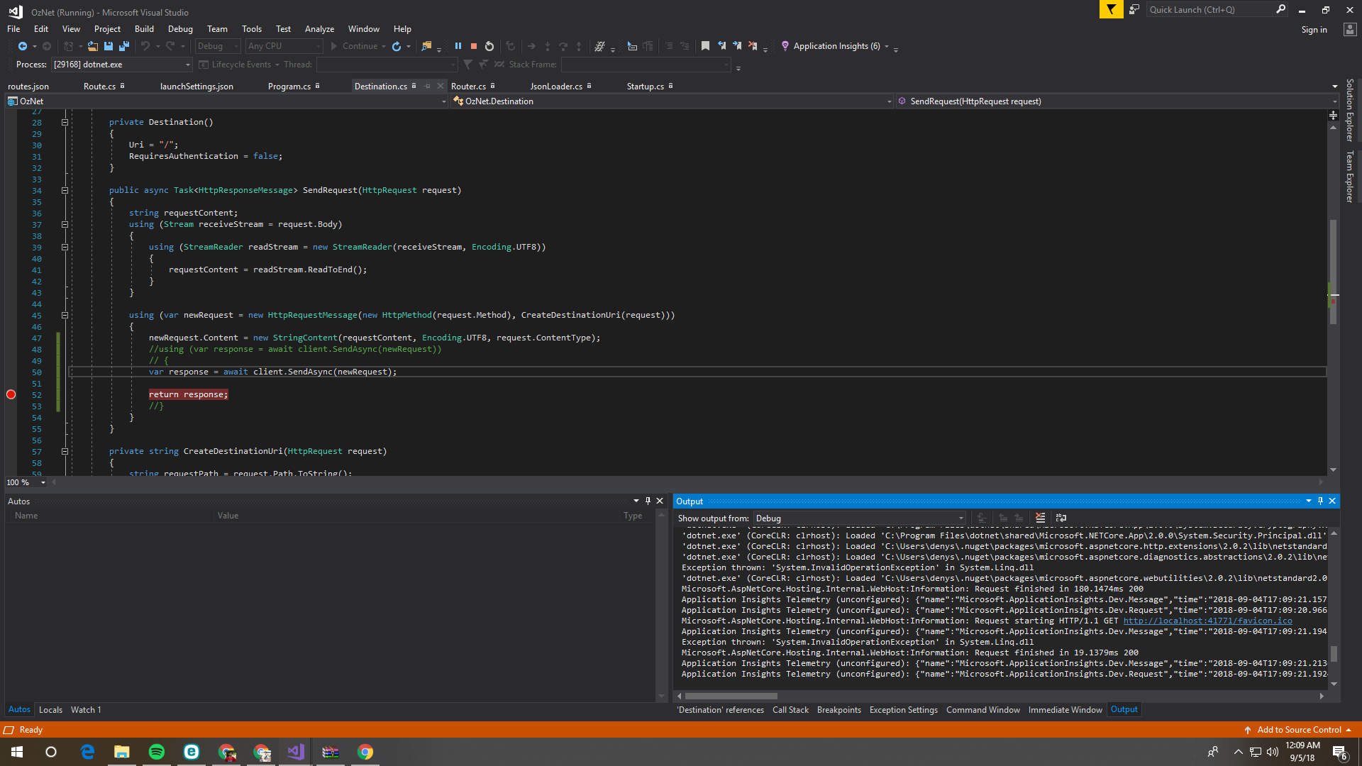 An unhandled exception occurred while processing the request. · Issue #3 · Mirch/OzNet · GitHub