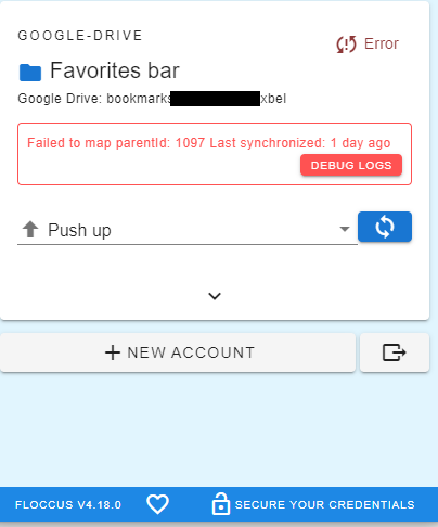 Failed to map parentId: 1097 Last synchronized: 1 day ago · Issue #1319 · floccusaddon/floccus ...