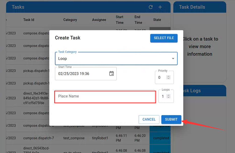 When using web to cancel a task, api-server generates an error · Issue ...