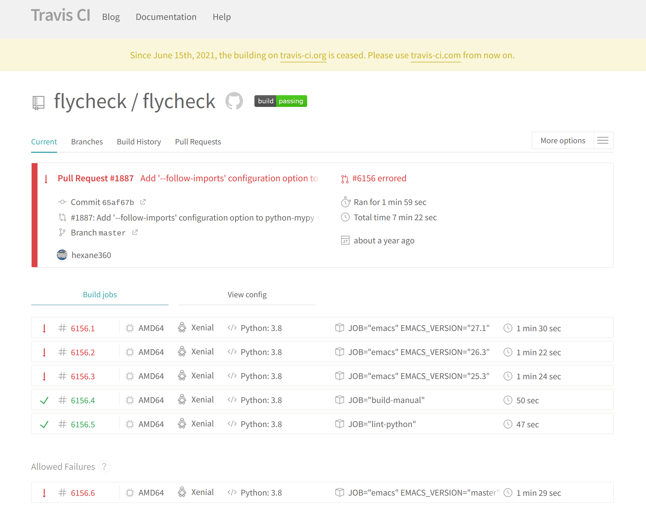 Replacing Travis CI · Issue #1957 · flycheck/flycheck · GitHub