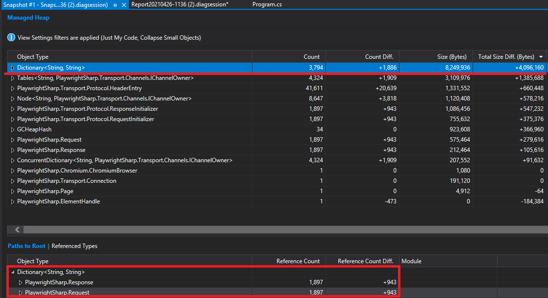 Possible memory leak when using IResponse events · Issue #1319 · microsoft/playwright-dotnet ...