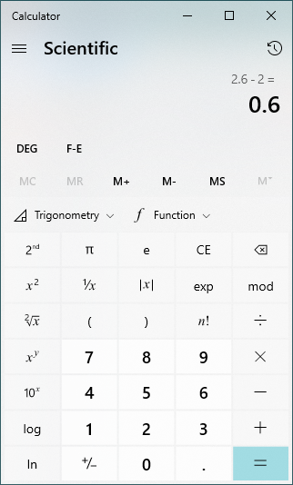 Windows Calculator Negative Exponent ABIEWZA