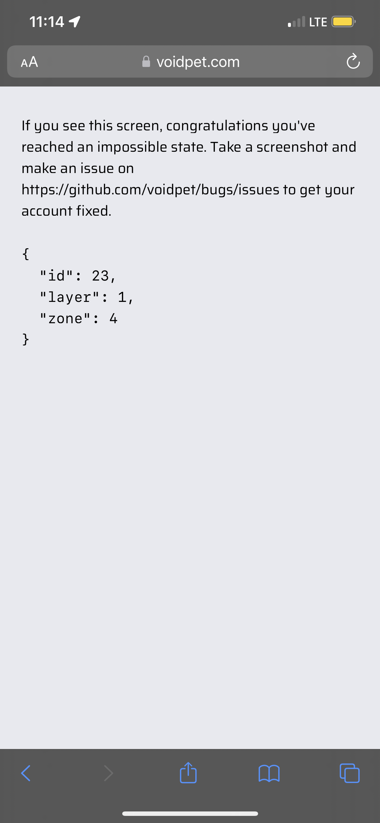 This happened while exploring · Issue #450 · voidpet/bugs · GitHub