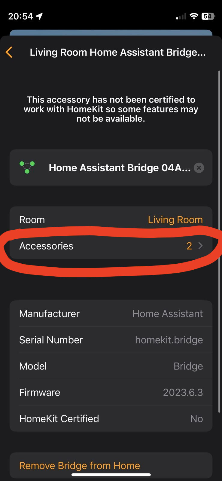 Devices exposed with HomeKit Bridge turn invisible in Apple Home after ...