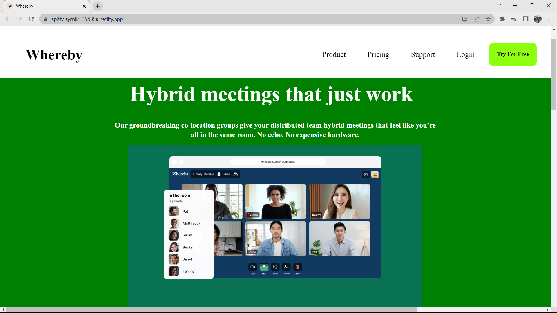GitHub - Namanj413/Whereby: Whereby Video Call Website Clone
