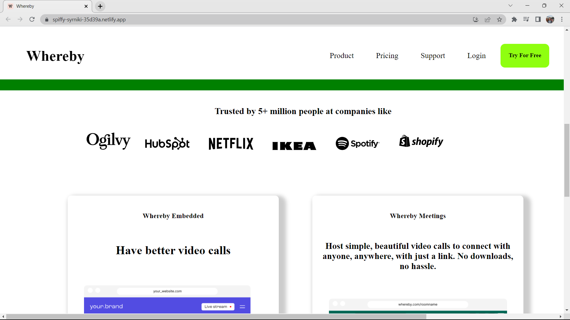 GitHub - Namanj413/Whereby: Whereby Video Call Website Clone