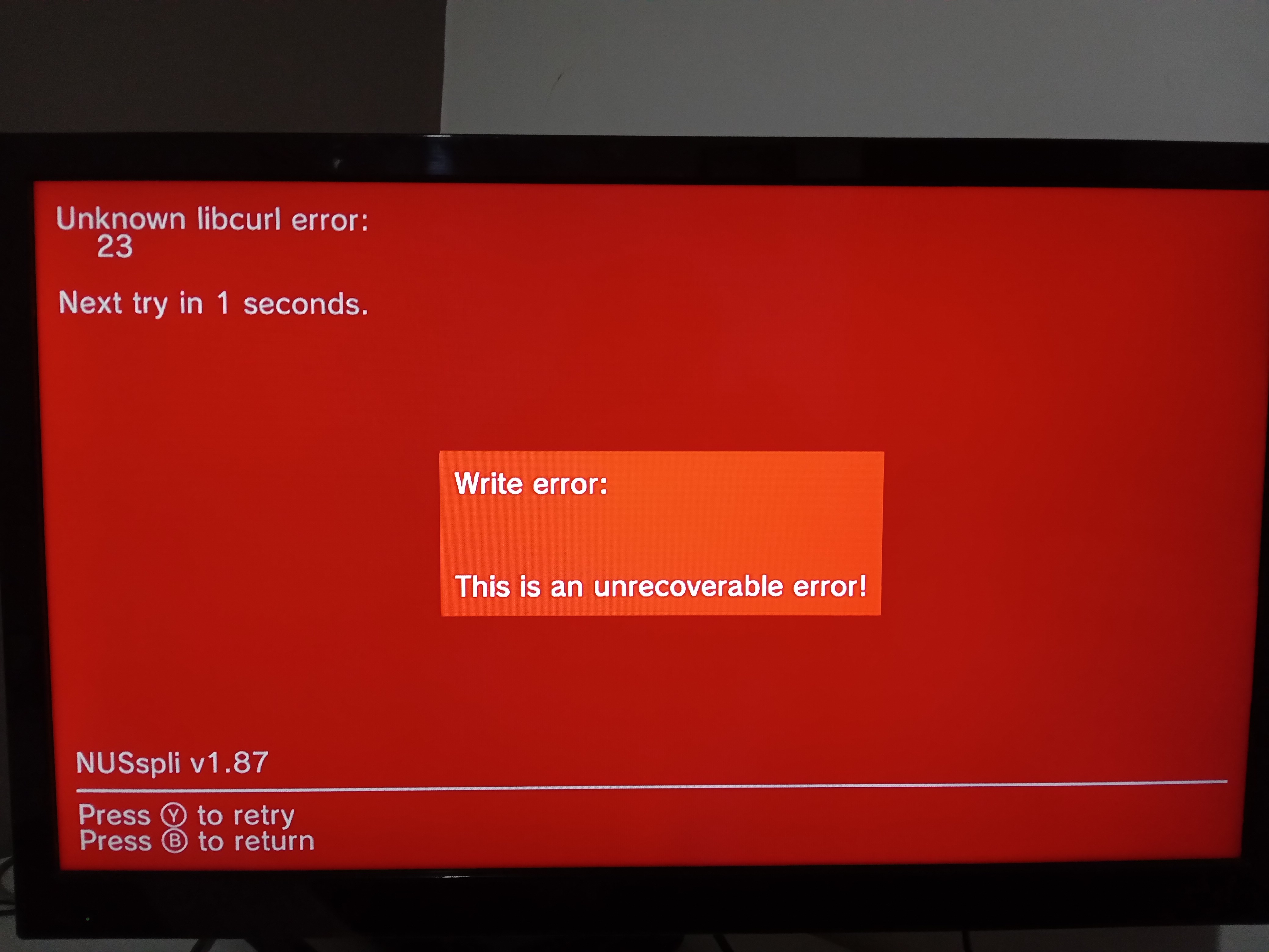 No error message at I/O queue write errors · Issue #92 · V10lator/NUSspli · GitHub