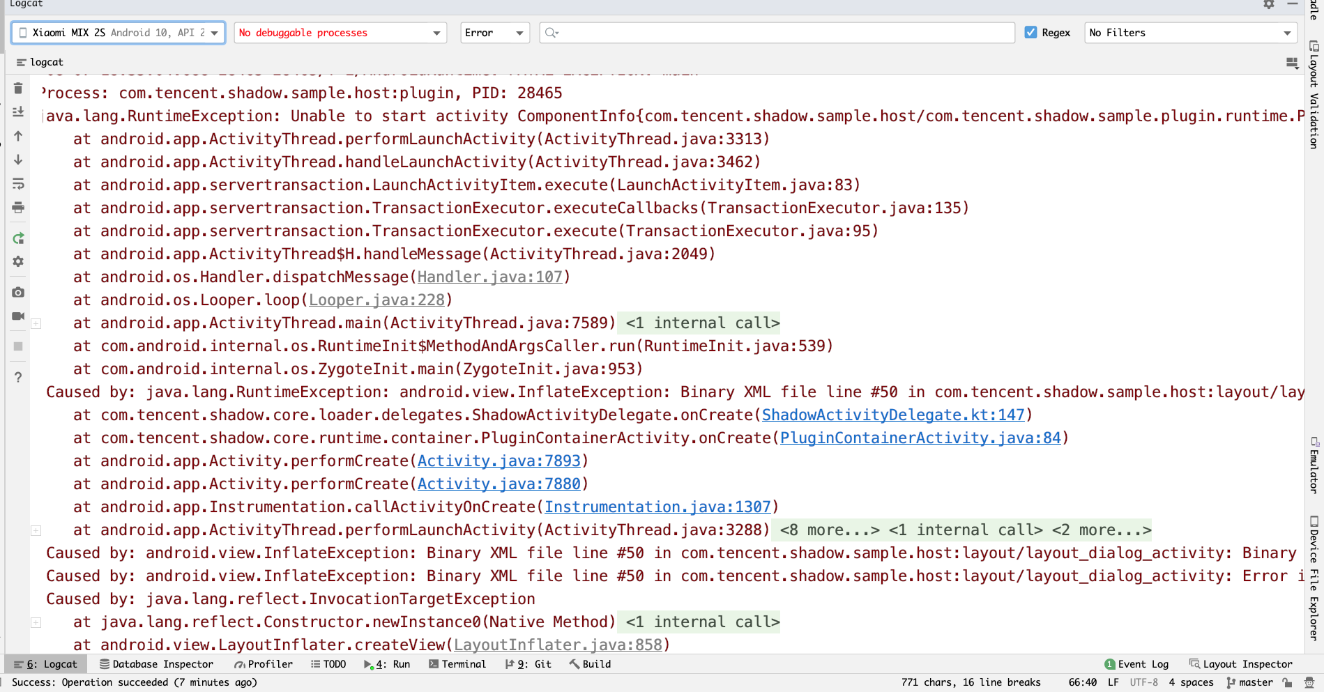 一个第三方依赖库(https://github.com/bingoogolapple/BGAPhotoPicker-Android)的崩溃问题。独立运行没有问题，作为插件崩溃了 · Issue ...