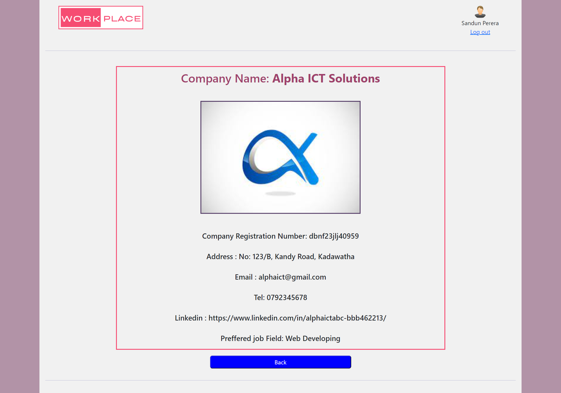 GitHub - DilukChamika/WorkPlace-Django: This is an internship ...