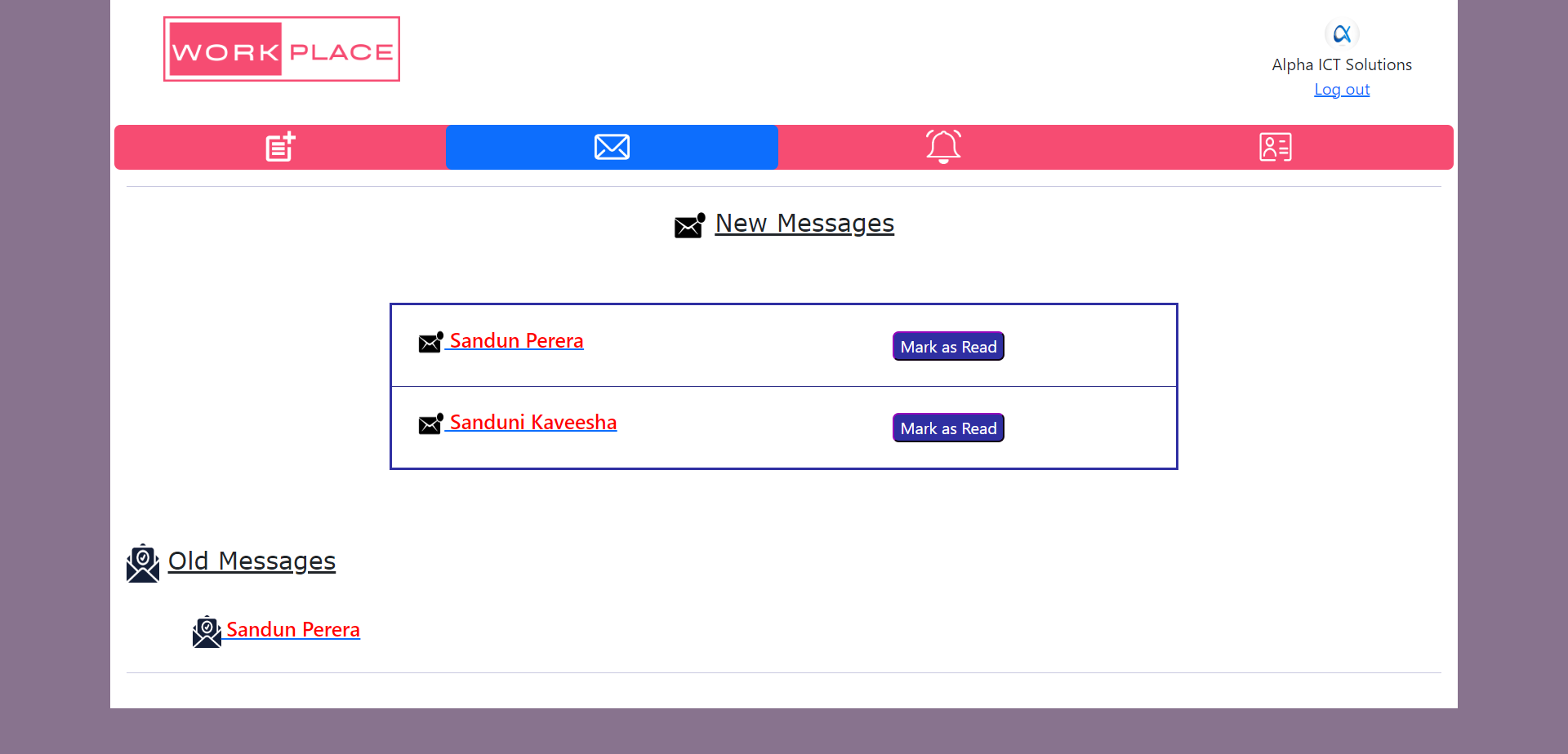 GitHub - DilukChamika/WorkPlace-Django: This is an internship management web application ...