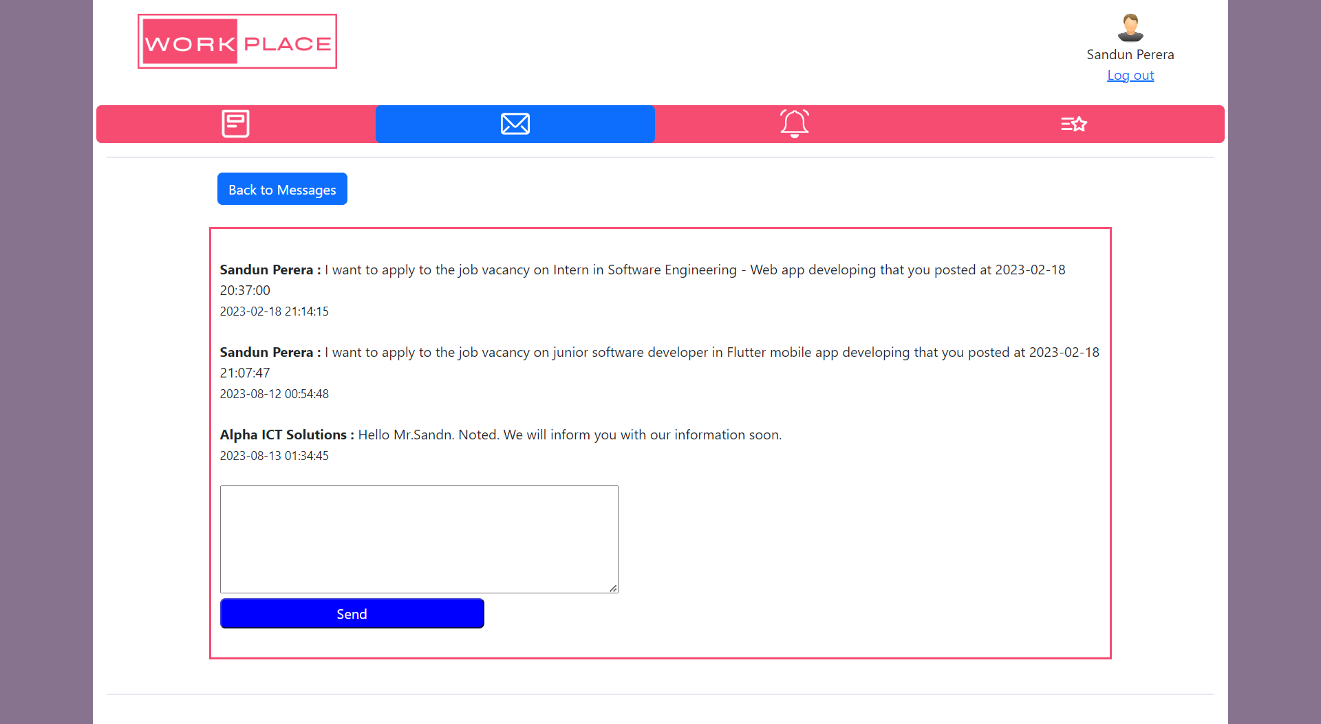 GitHub - DilukChamika/WorkPlace-Django: This is an internship ...