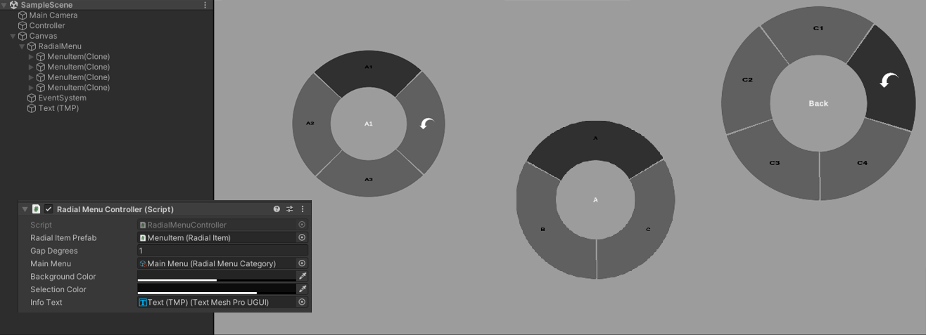 GitHub - DevSherman/RadialMenu: RadialMenu in Unity3D (configurable)