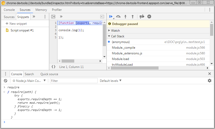 Inspector Console Require Is Not Defined · Issue 14436 · Nodejsnode · Github 