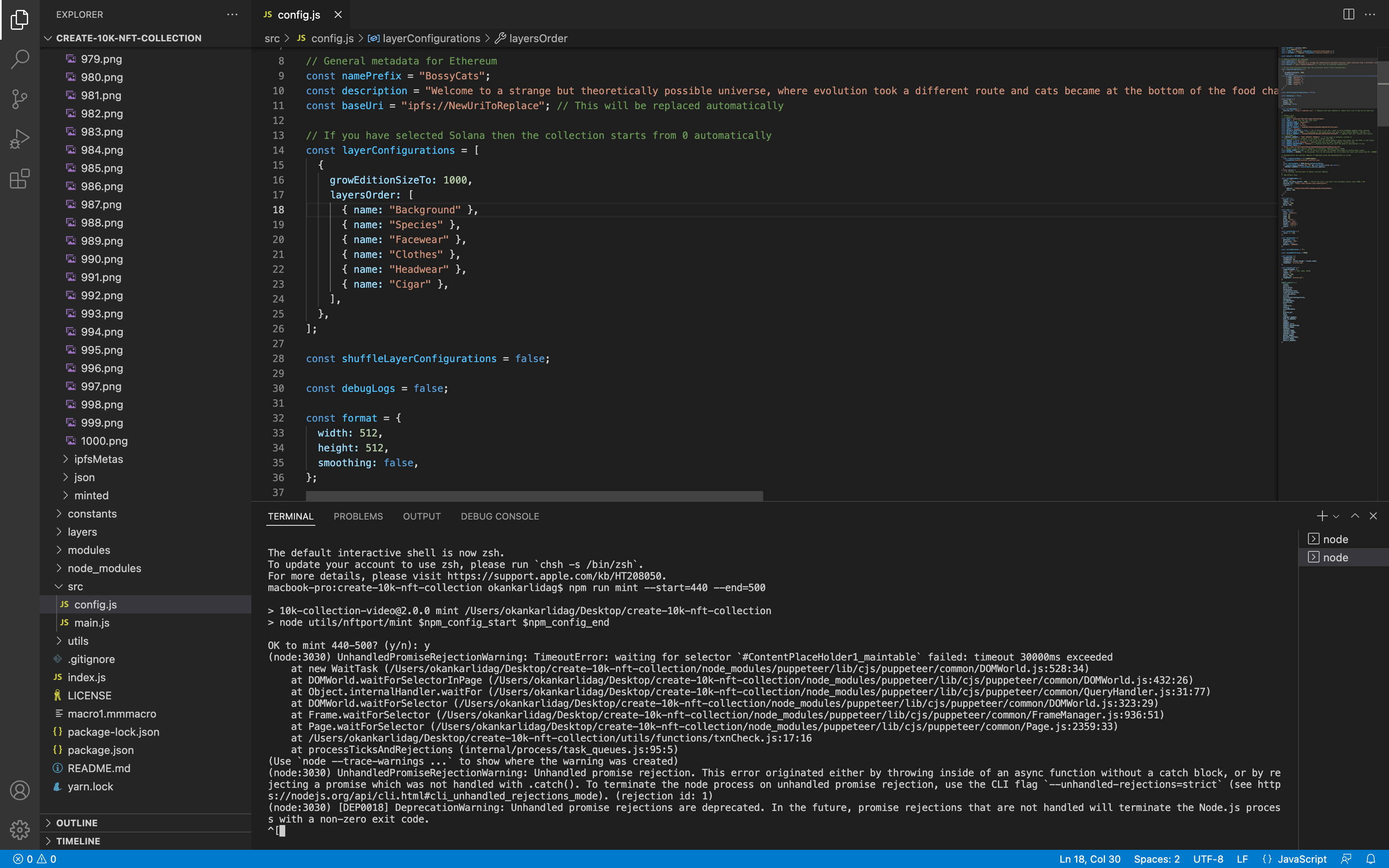 [Bug]: TimeoutError! Cannot mint some NFTs of my collection. · Issue #155 · codeSTACKr/create ...