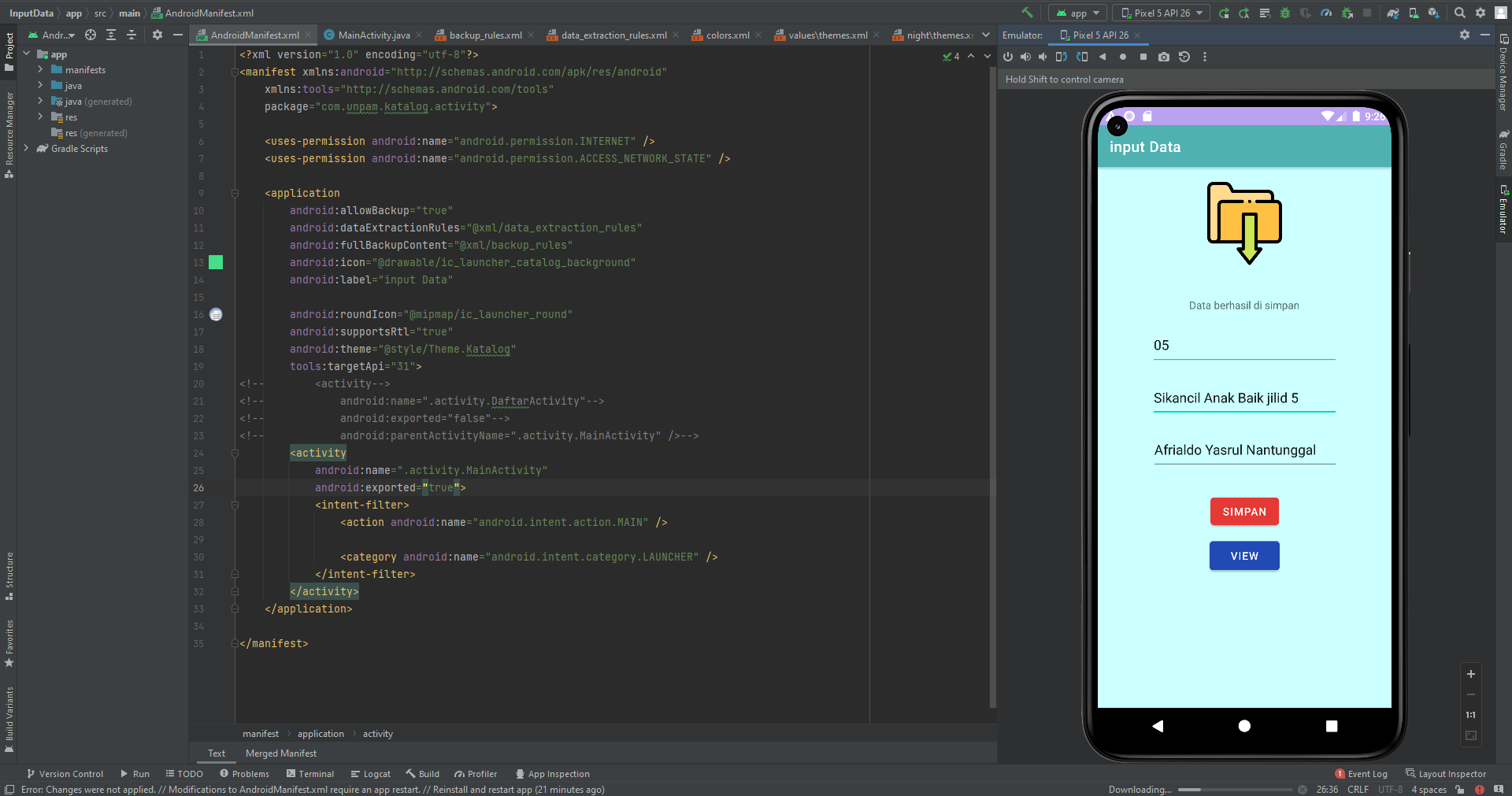GitHub - afrialdoYasrul/InputData