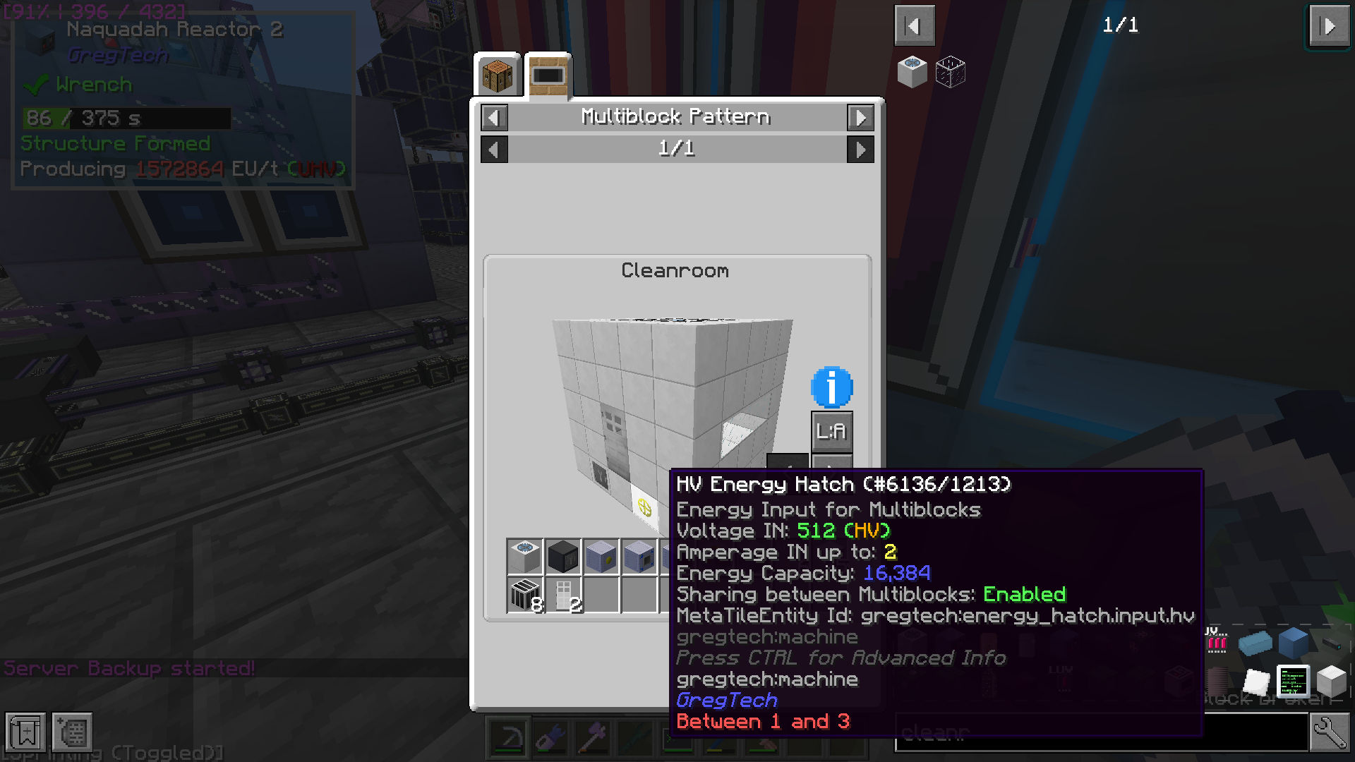 Change Energy Hatch in Cleanroom to LV in JEI Preview by IntegerLimit ...