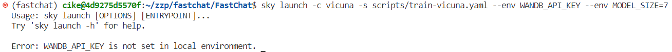 what is the WANDB_API_KEY？ · Issue #296 · lm-sys/FastChat · GitHub