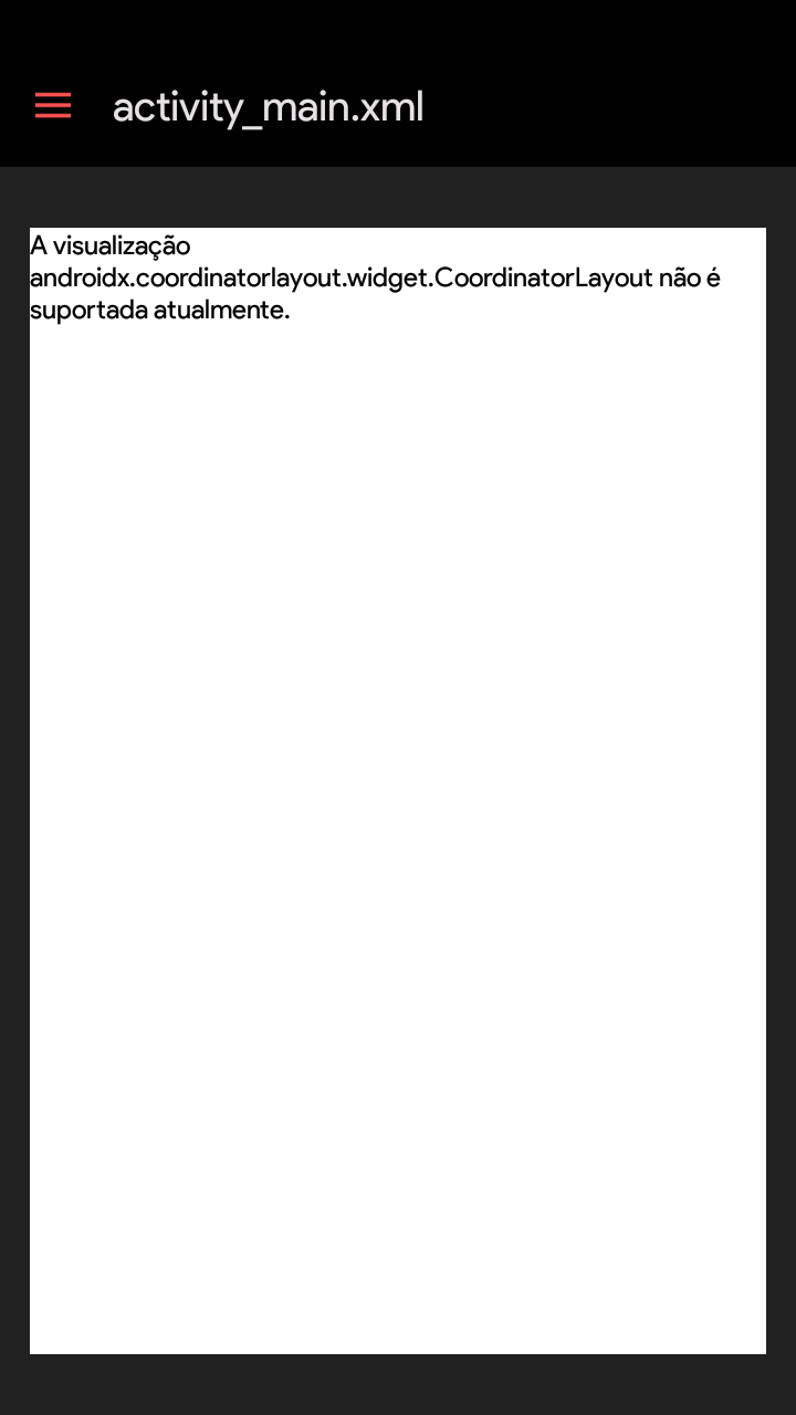 Activitymainxml Warning Ordinatorlayoutwidgetcoordinatorlayout Is Not Currently 0297