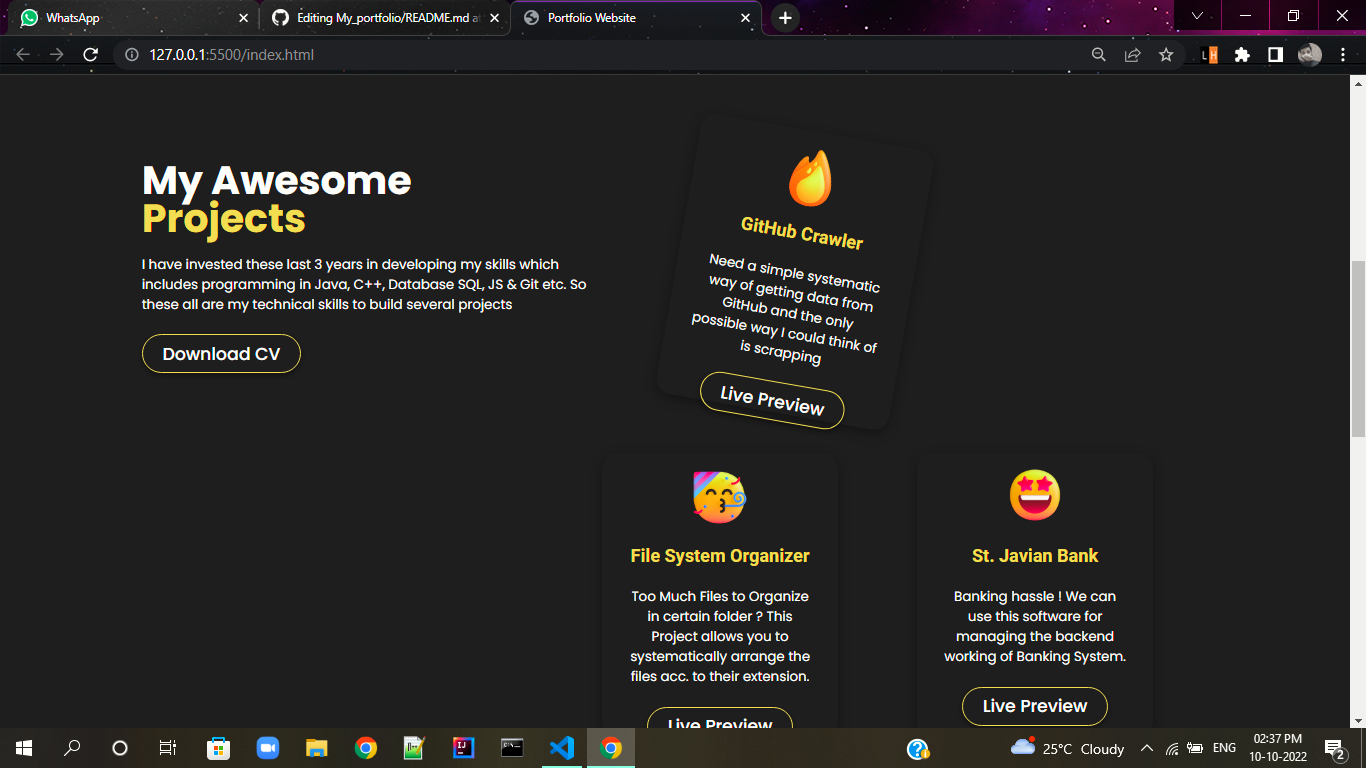 GitHub - Divyanshu-Sethi/My_portfolio: A Dynamic approach towards the technical society to reach ...