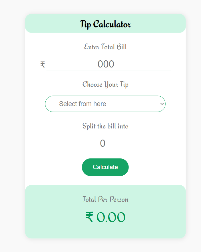 GitHub - Kapil56J/Tip-Calculator: This is a small project Tip ...