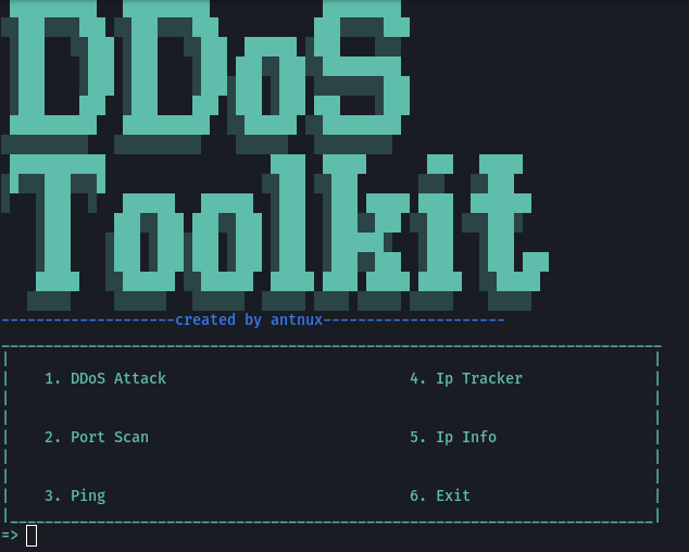 GitHub - antnux/DDoS-Toolkit