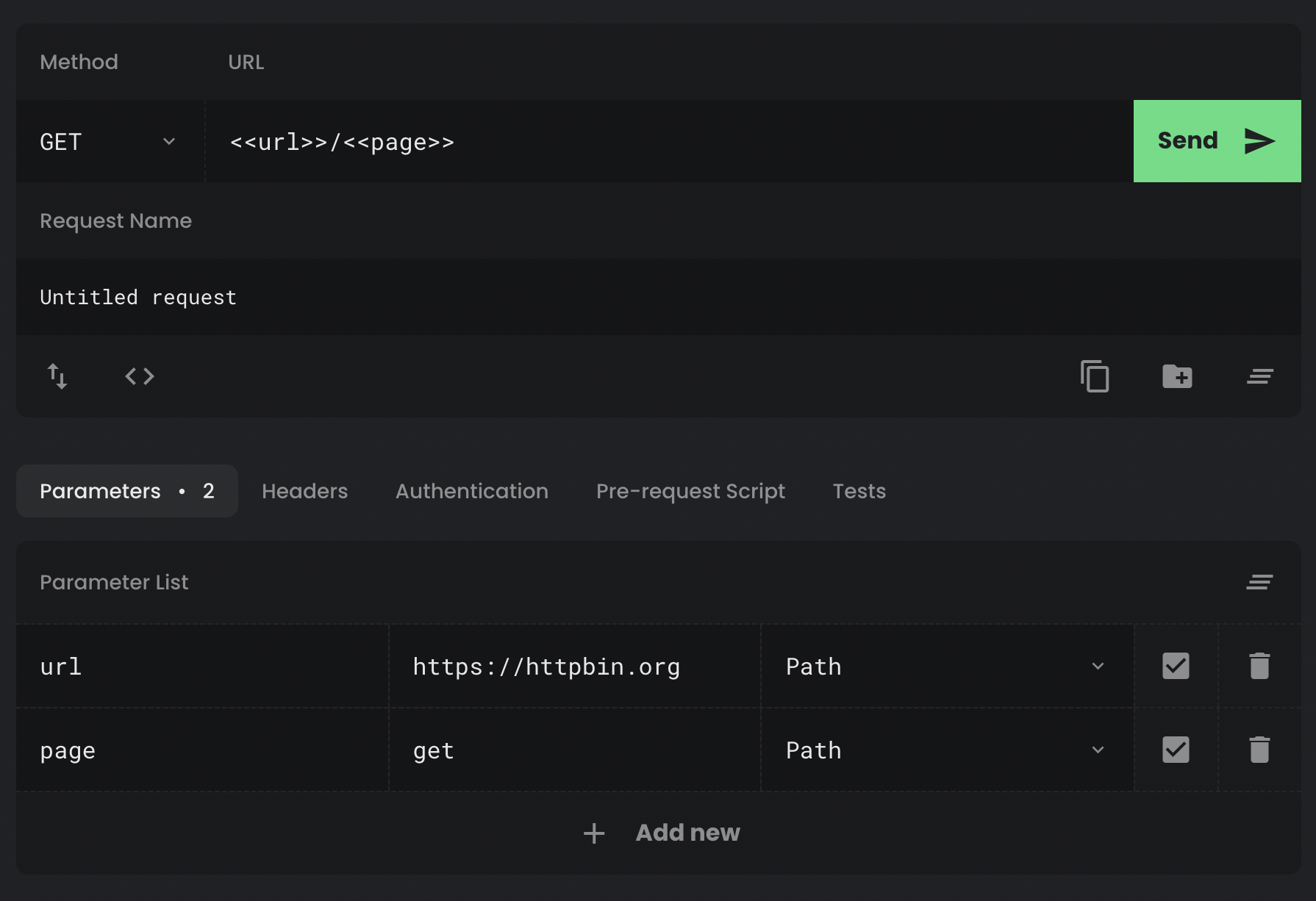 Environment variables do not bind into request parameters · Issue #1603 ...