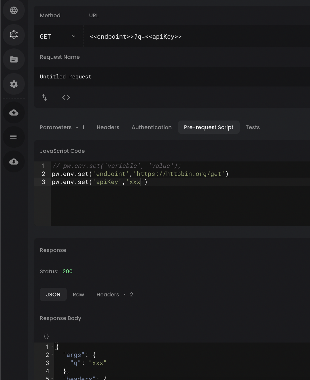 Environment variables do not bind into request parameters · Issue #1603 ...