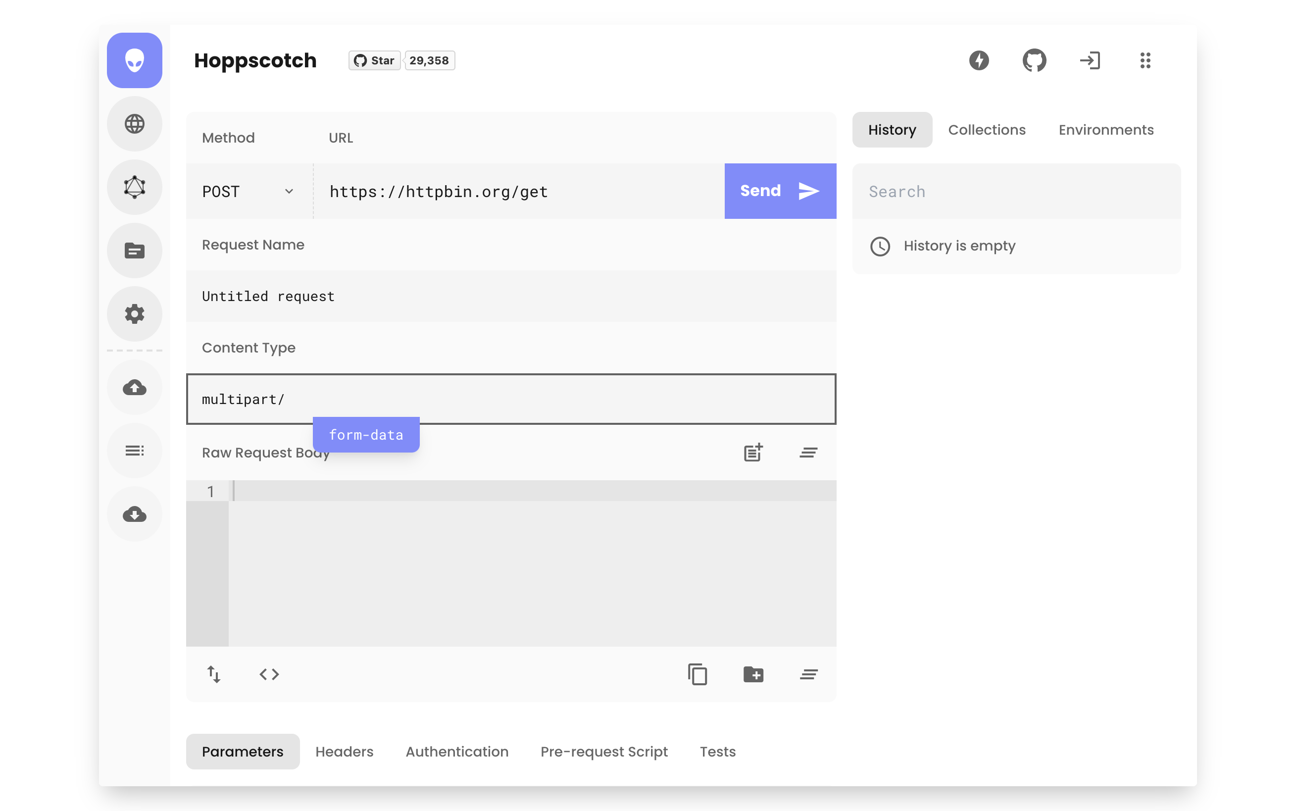 "multipart/form-data" in the list of content types · Issue #1704 ...