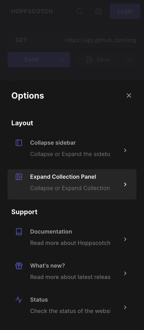 [feature]: Sidebar is not visible when the window size is small · Issue #2265 · hoppscotch ...