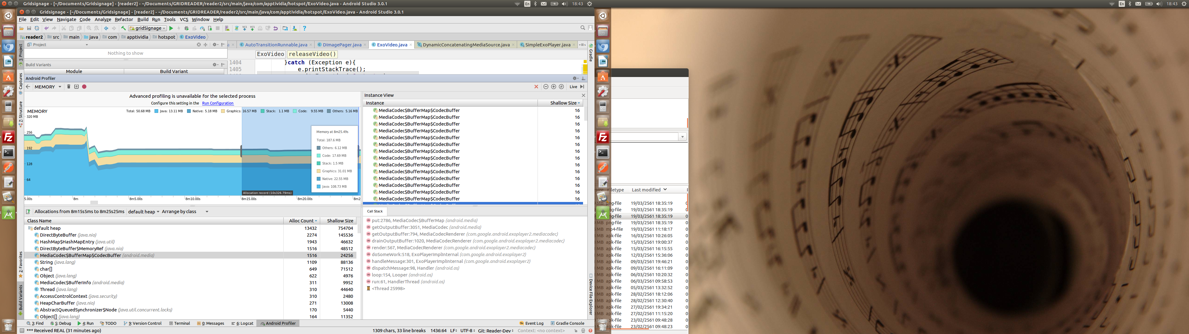 Exoplayer not release DirectByteBuffer,Hashmapentry,memoryref,codec Buffer · Issue #4002 ...
