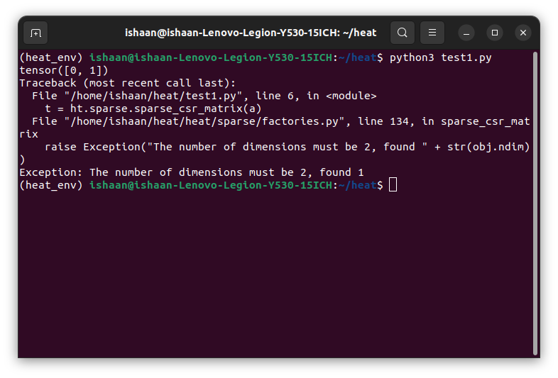 Bug `htsparsesparsecsrmatrix` Does Not Validate Number Of Dimensions In Input · Issue