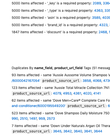 Sort results by items affected · Issue #129 · scrapinghub/arche · GitHub